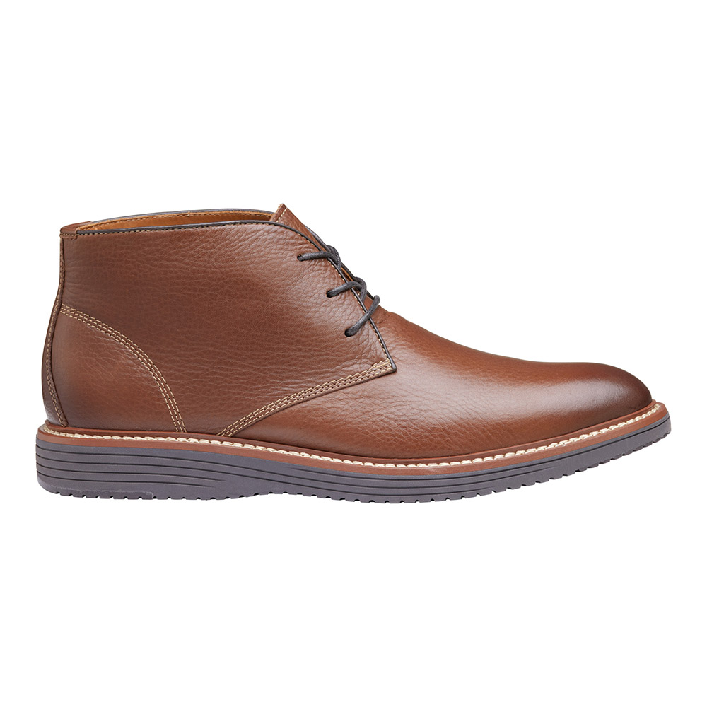 Johnston & Murphy Men's Upton Chukka Tan Full Grain